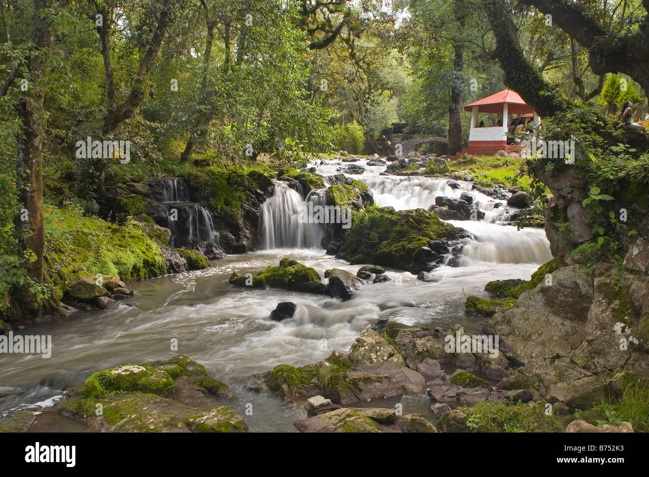 Stream at Cascada Salto de Quetzalapa Stock Photo - Alamy