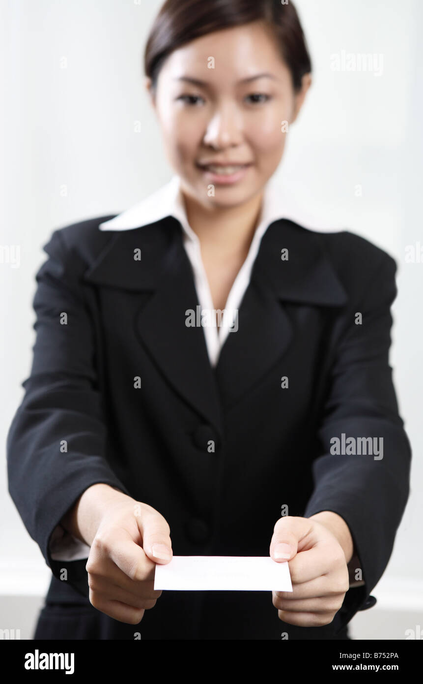 businessmen offering business card Stock Photo - Alamy