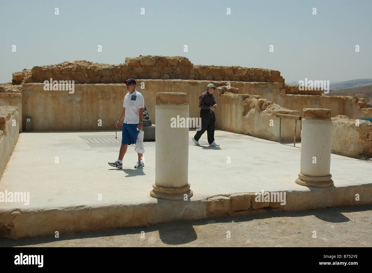 Israel Masada The Synagogue Stock Photo - Alamy