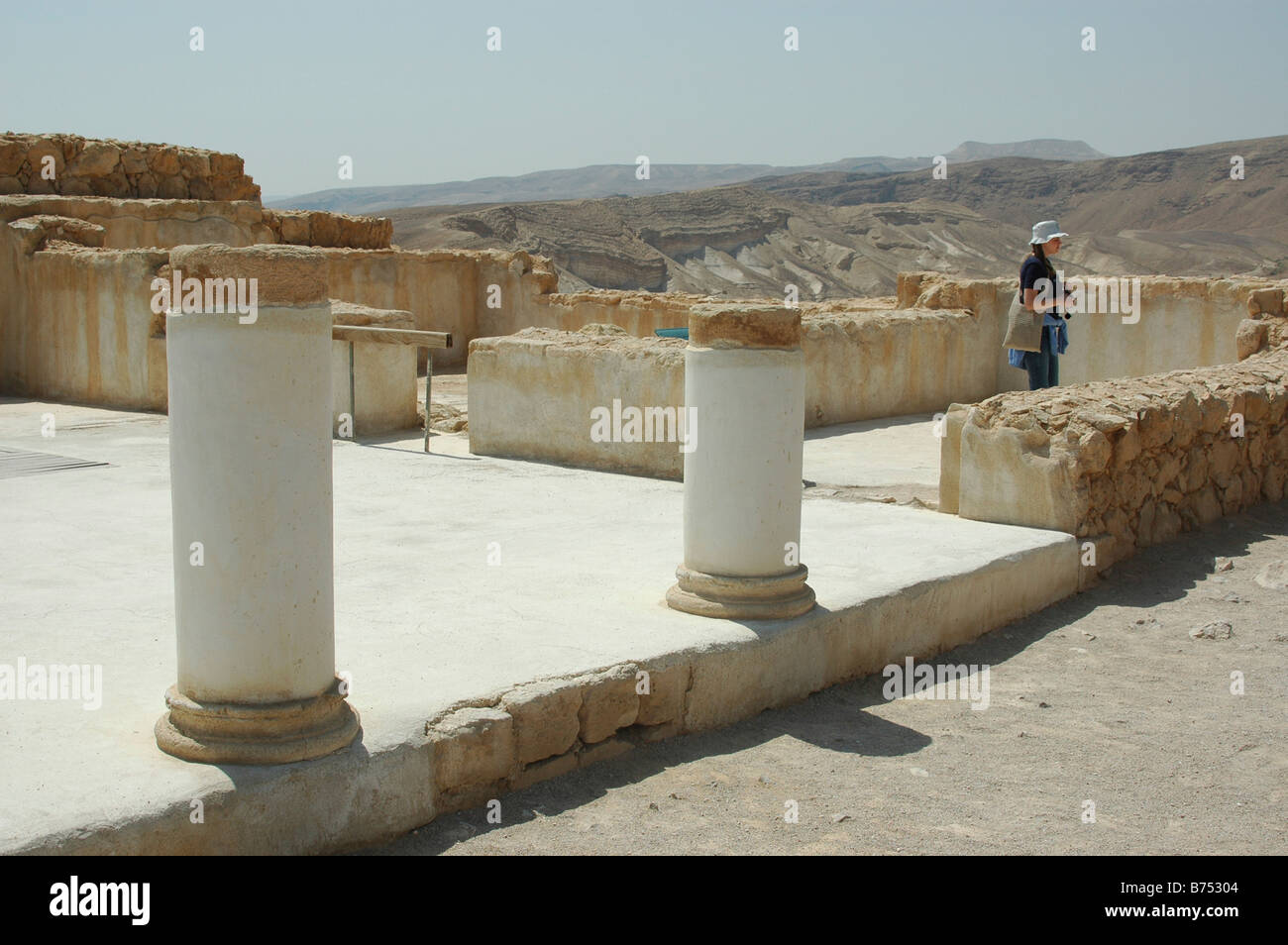 Israel Masada The Synagogue Stock Photo - Alamy