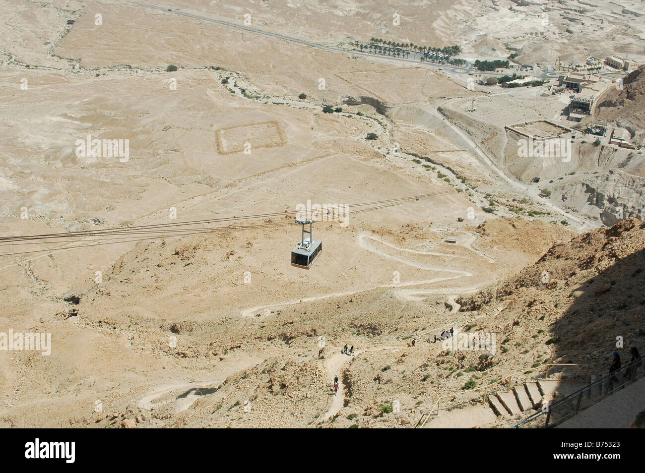 Israel Masada The cable car Stock Photo - Alamy