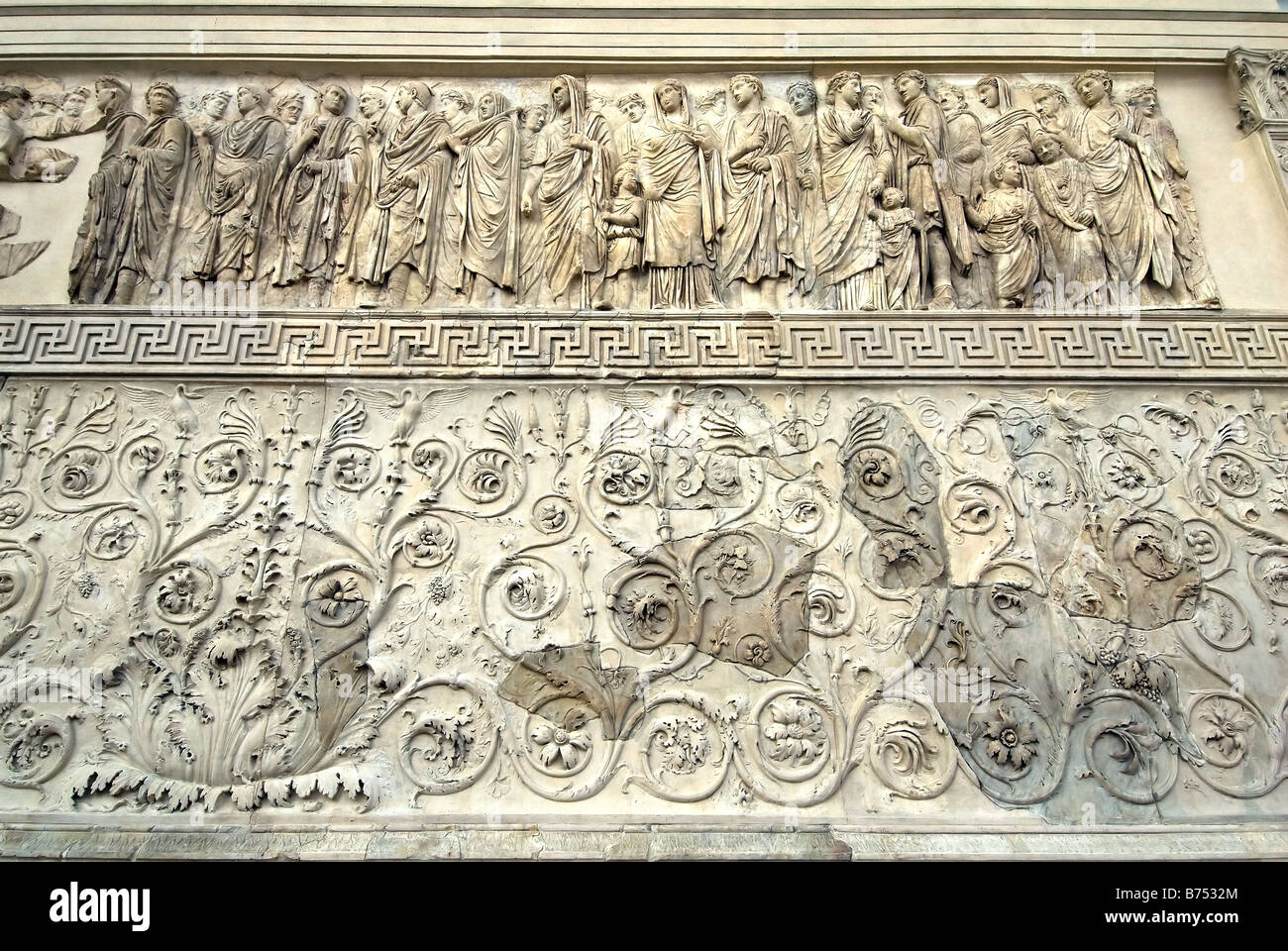 Roman altar of the Ara Pacis in Rome Stock Photo - Alamy