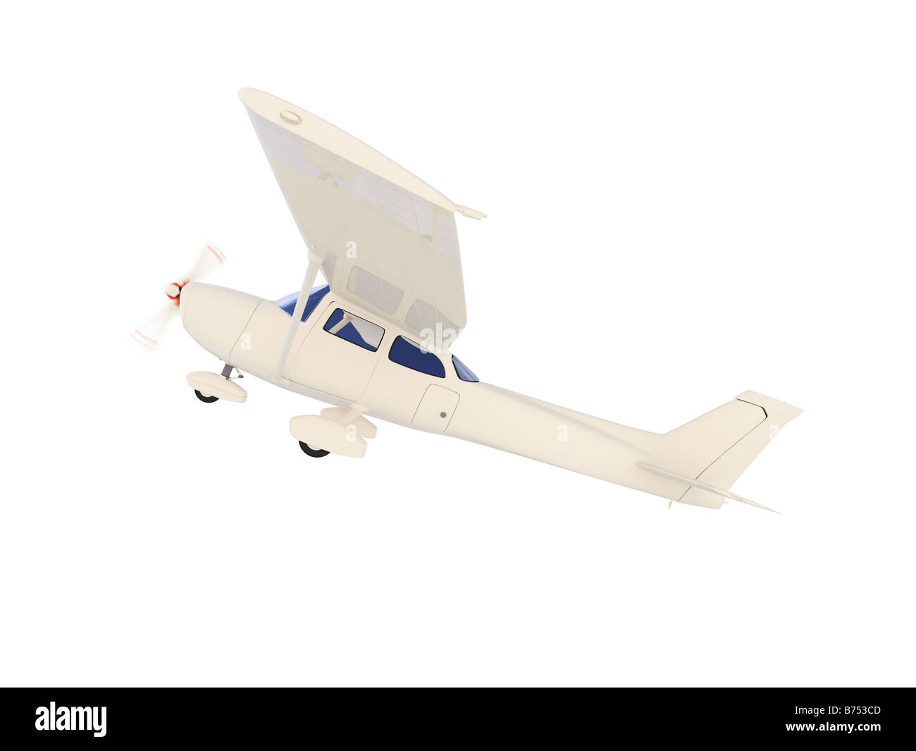 isolated small airplane over white background Stock Photo - Alamy