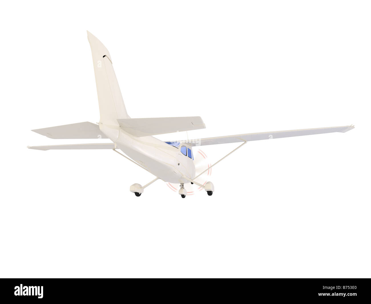 isolated small airplane over white background Stock Photo - Alamy