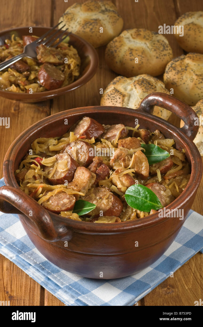 Bigos Meat and cabbage stew Poland Lithuania Food Stock Photo - Alamy