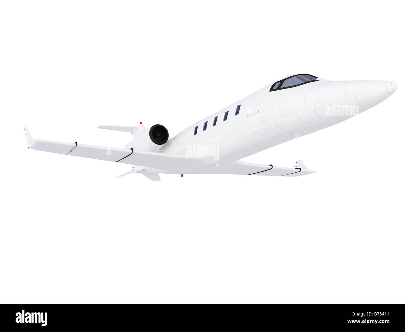 isolated jet airplane on a white background Stock Photo - Alamy