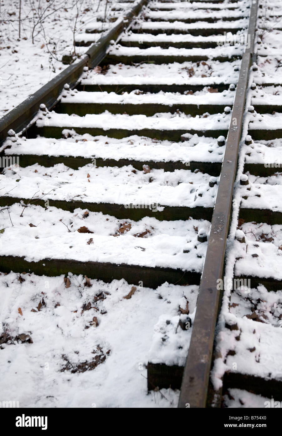 Ice covered railway hi-res stock photography and images - Alamy