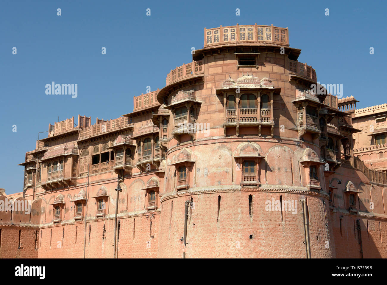 junagarh red fort bikaner Stock Photo - Alamy