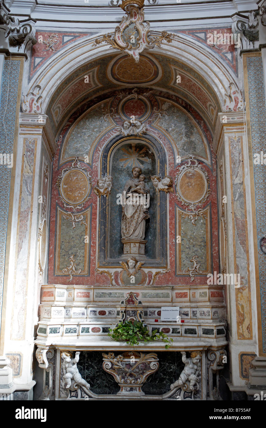 Interior of the Church of Santa Chiara, Benedictine Convent for nuns ...