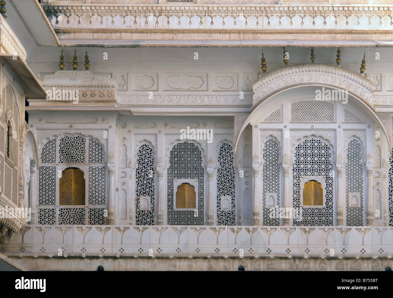 inside the junagarh red fort at bikaner Stock Photo - Alamy