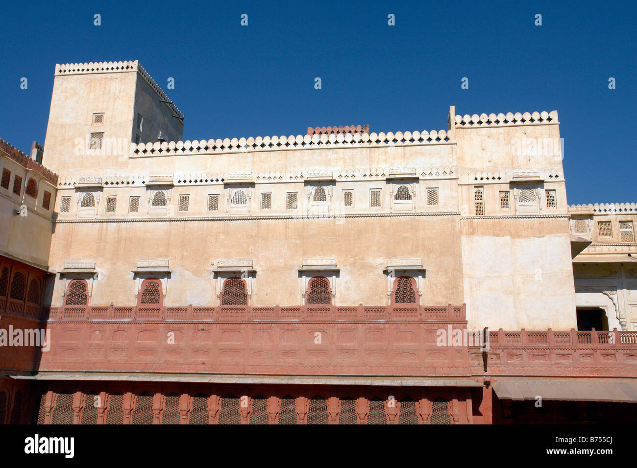 inside the junagarh red fort in bikaner Stock Photo - Alamy