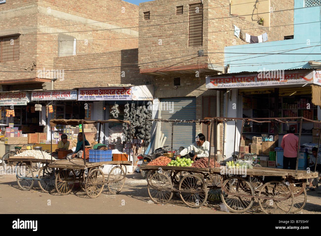 bikaner market street in the old town Stock Photo - Alamy
