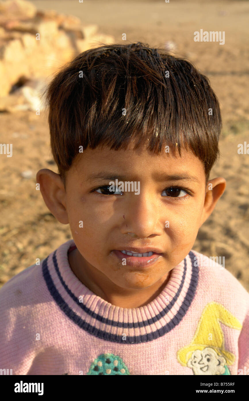 portrait of indian boy in the backstreets of jaisalmer Stock Photo - Alamy