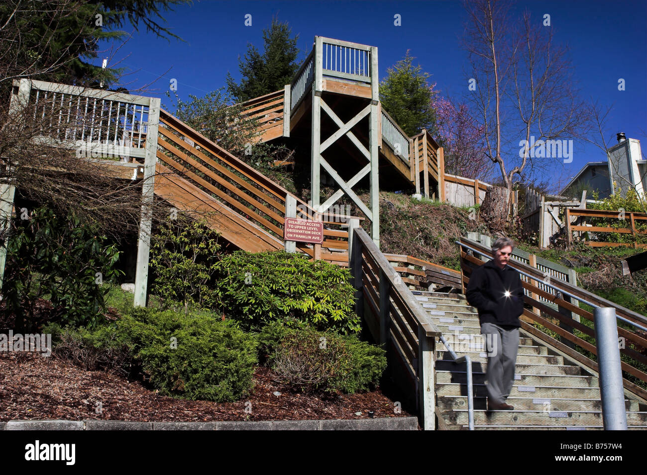 Stairs out walking doors hi-res stock photography and images - Alamy