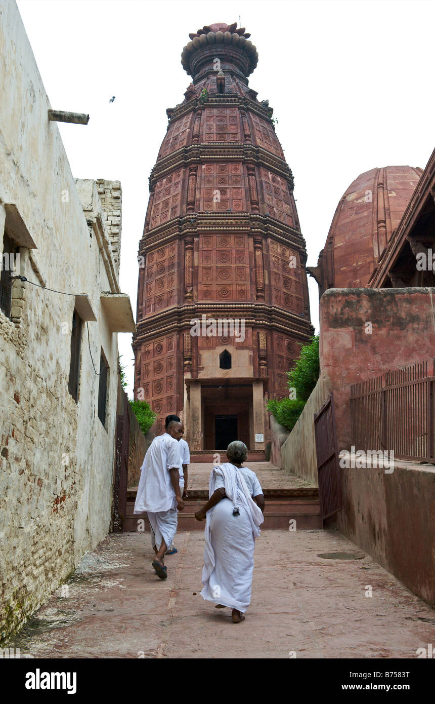 India Vrindavan a Hindu temple Stock Photo - Alamy