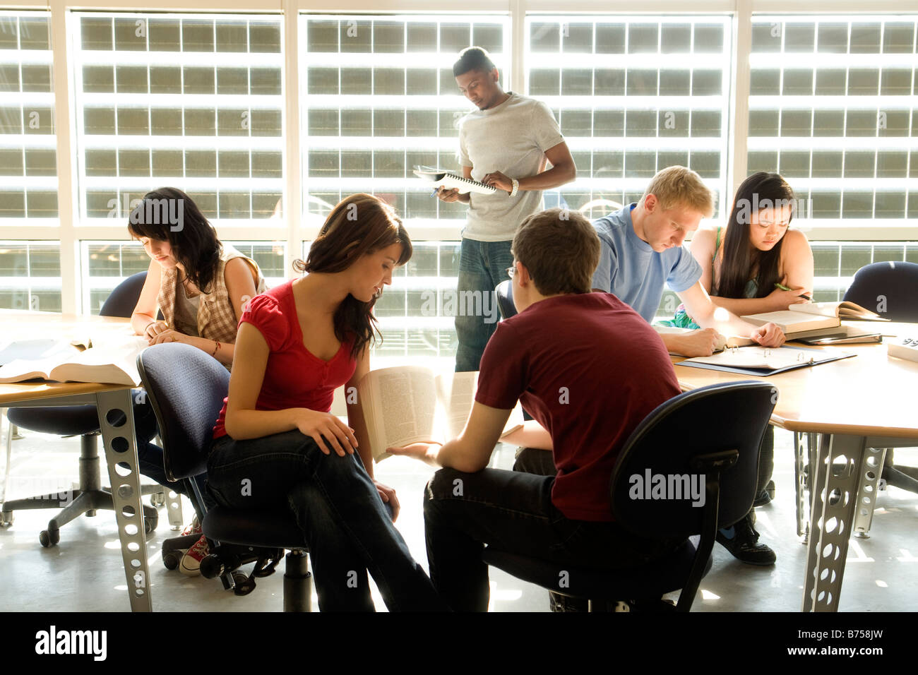 African american boys seated desks hi-res stock photography and images ...