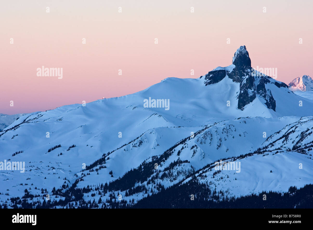 Sunrise on Black Tusk, Whistler, BC Stock Photo - Alamy