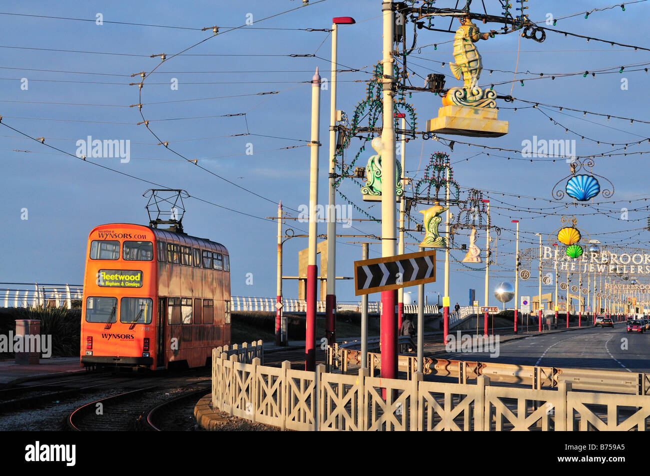 Street Scene Blackpool Stock Photo - Alamy