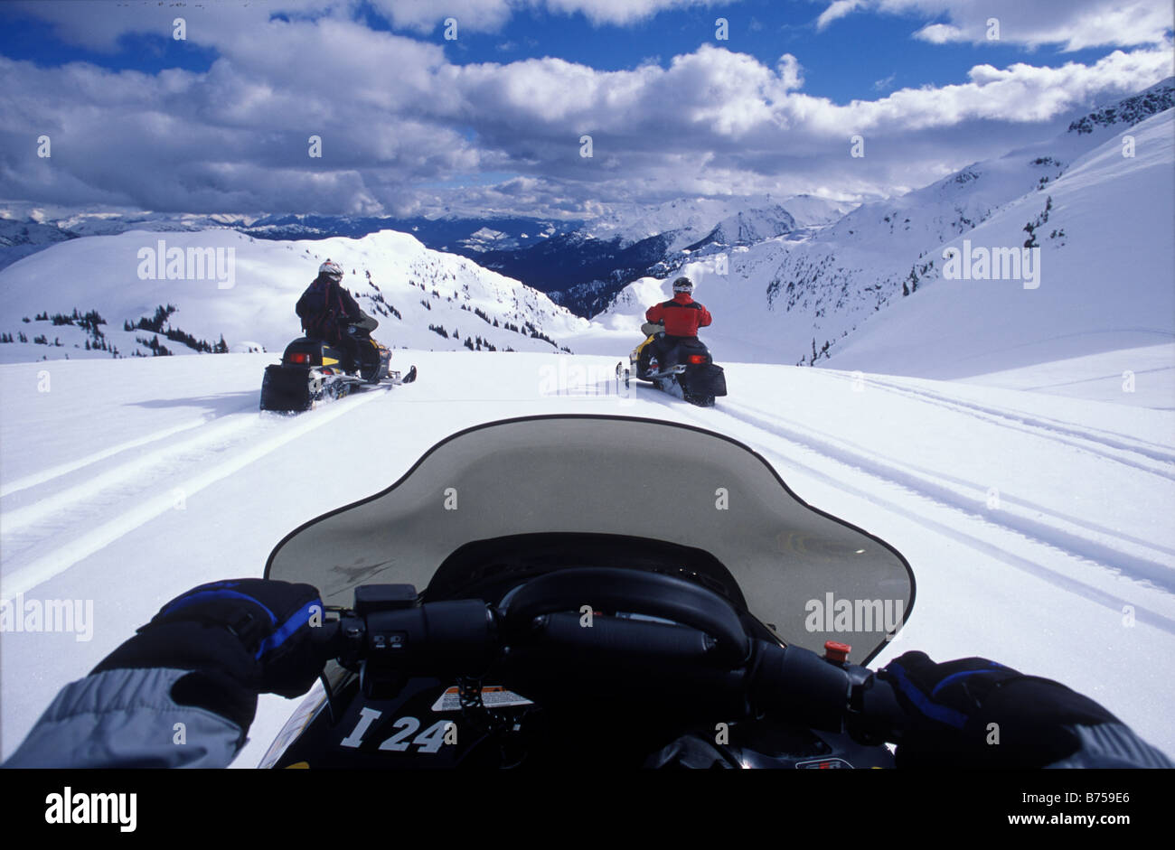 Backcountry snowmobiling hi-res stock photography and images - Alamy