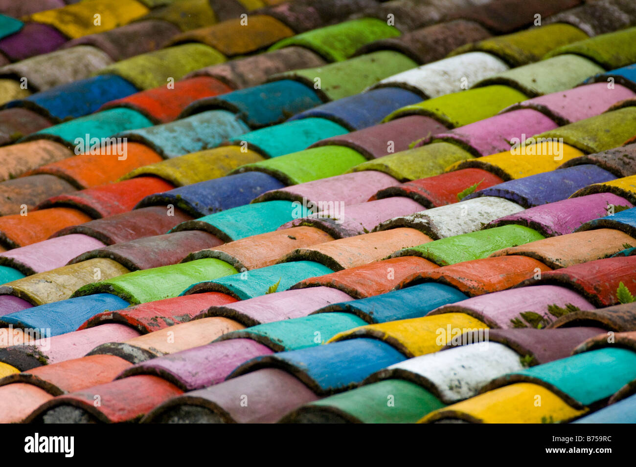 Multi Coloured Roof Tiles High Resolution Stock Photography and Images ...