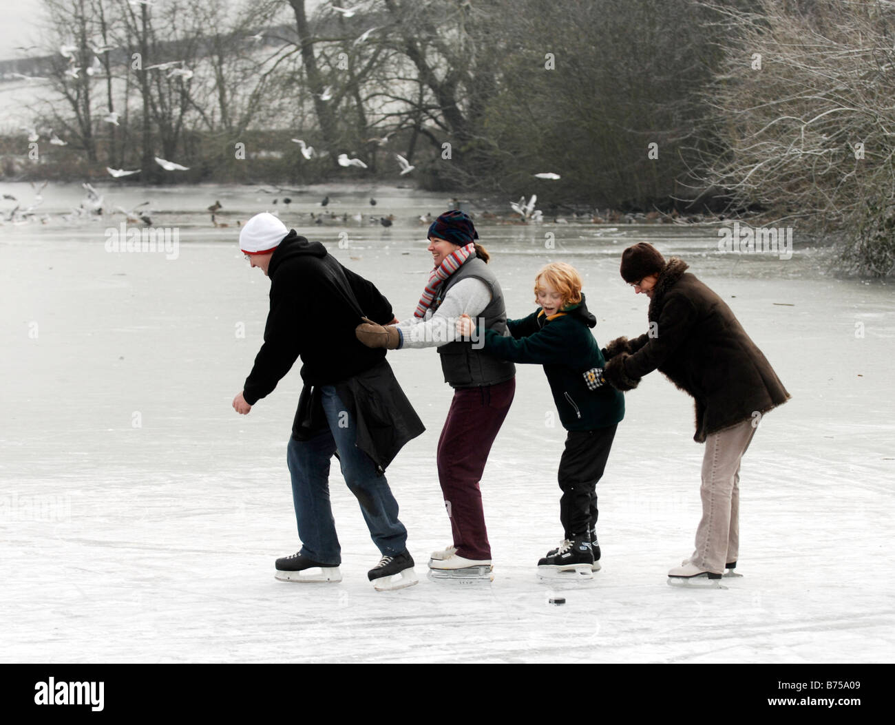 Frozen Happy Families High Resolution Stock Photography and Images - Alamy