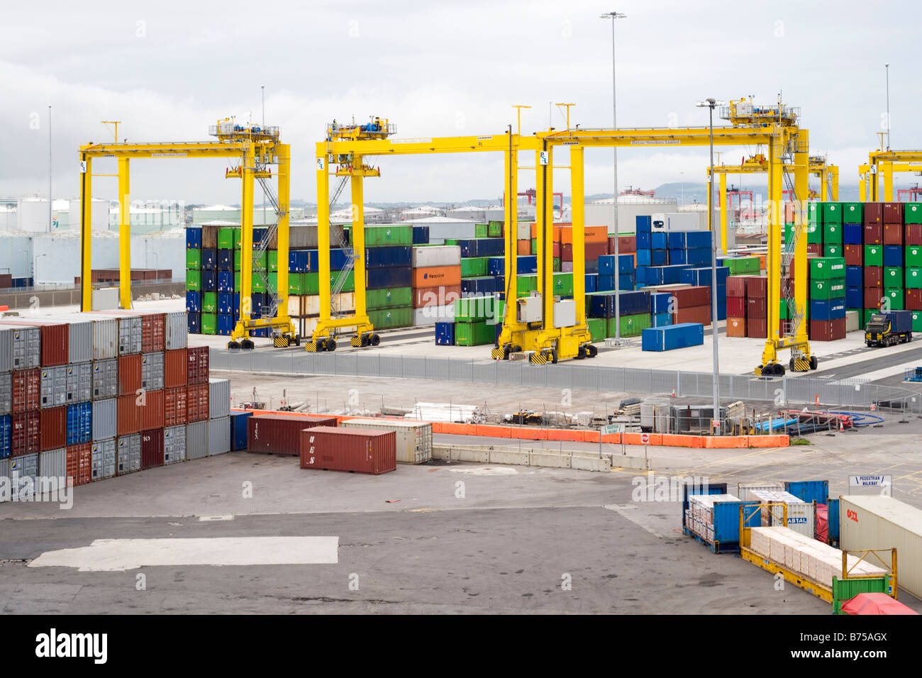 Container facility at the Port of Dublin, Rebublic of Ireland Stock ...