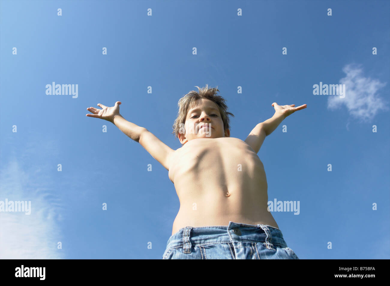 Boy Arms Out Stretched Stock Photos & Boy Arms Out Stretched Stock ...