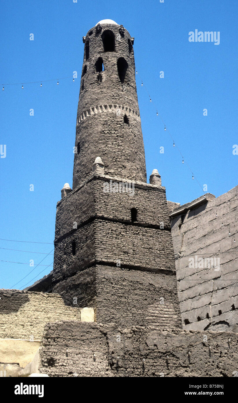 Fatimid minaret, mosque of Abu'l-Hajjaj, Luxor, Egypt Stock Photo - Alamy