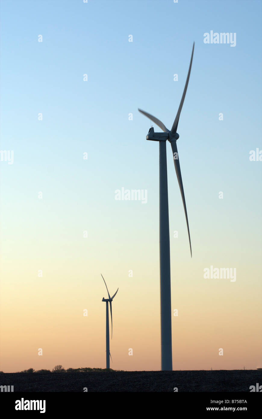 Two Wind Turbines High Resolution Stock Photography and Images - Alamy