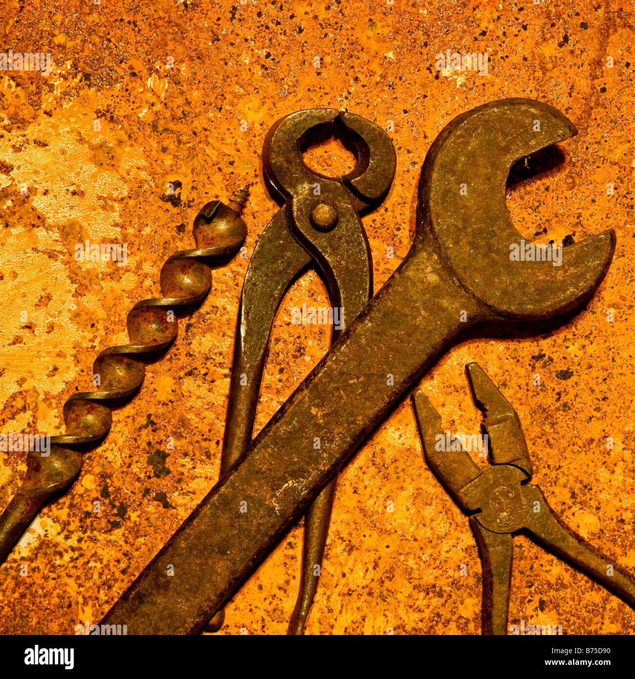 Old rusty tools Stock Photo - Alamy