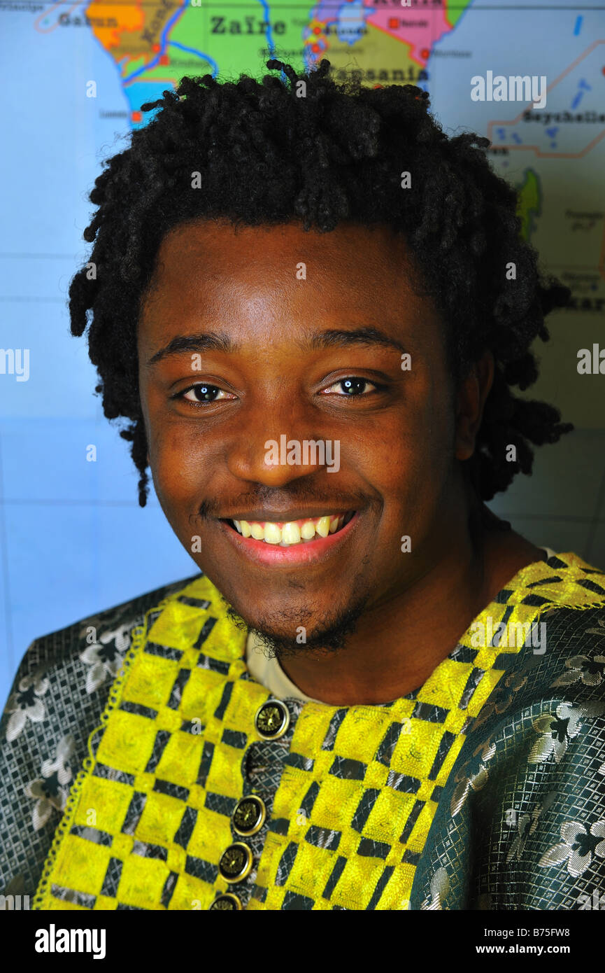 Portrait of african student in university Stock Photo - Alamy