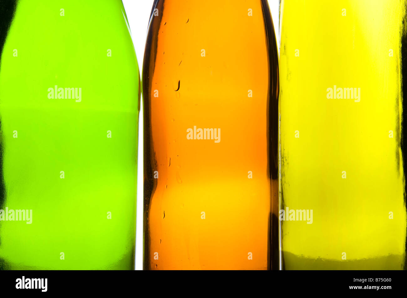 object on white Glass bottle closeup Stock Photo - Alamy
