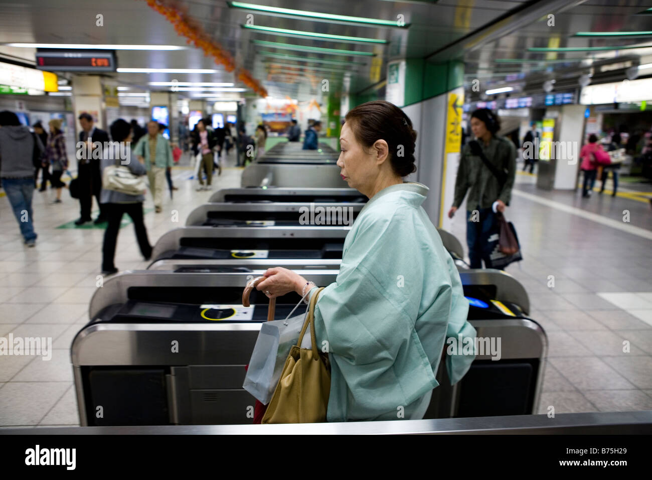 Subway gates tokyo japan hi-res stock photography and images - Alamy