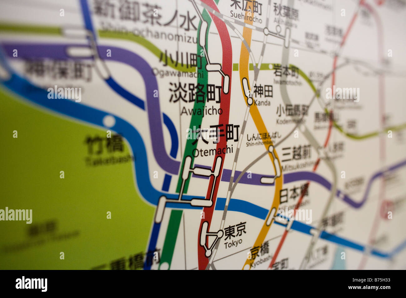 Tokyo tube map hi-res stock photography and images - Alamy