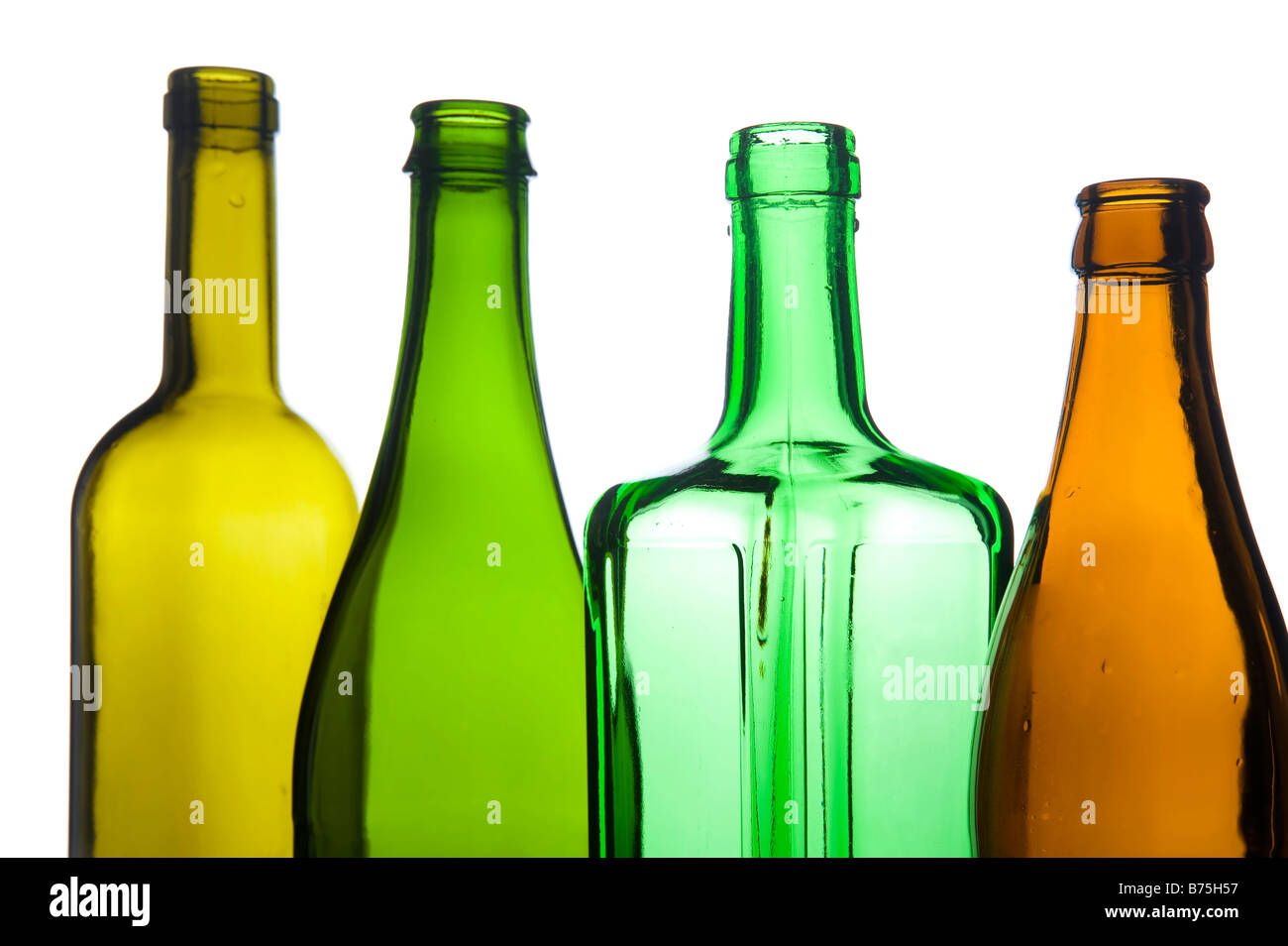 object on white Glass bottle closeup Stock Photo - Alamy