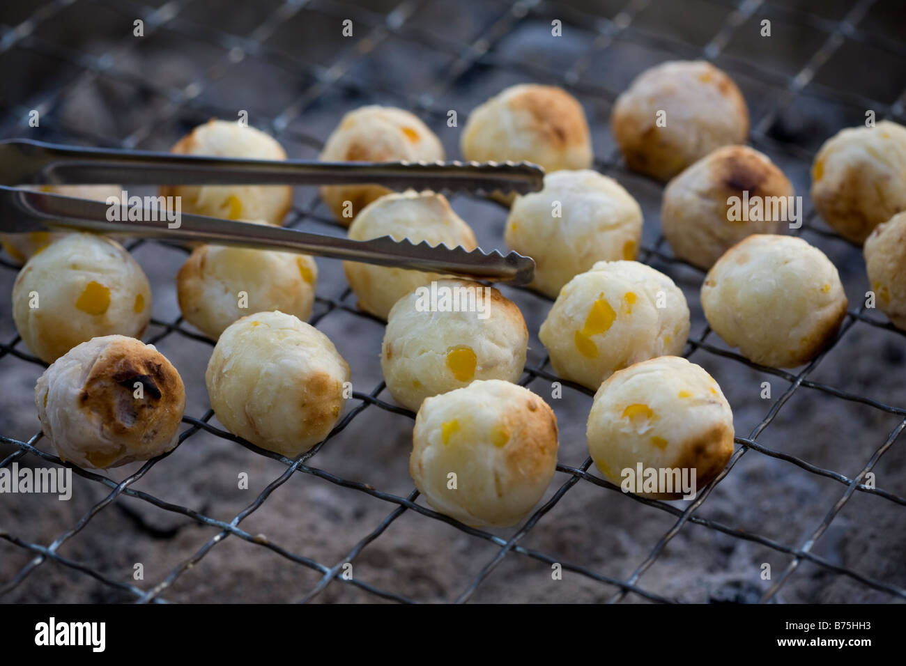 Fish Balls on Street Foodstall Bangkok Thailand Stock Photo - Alamy