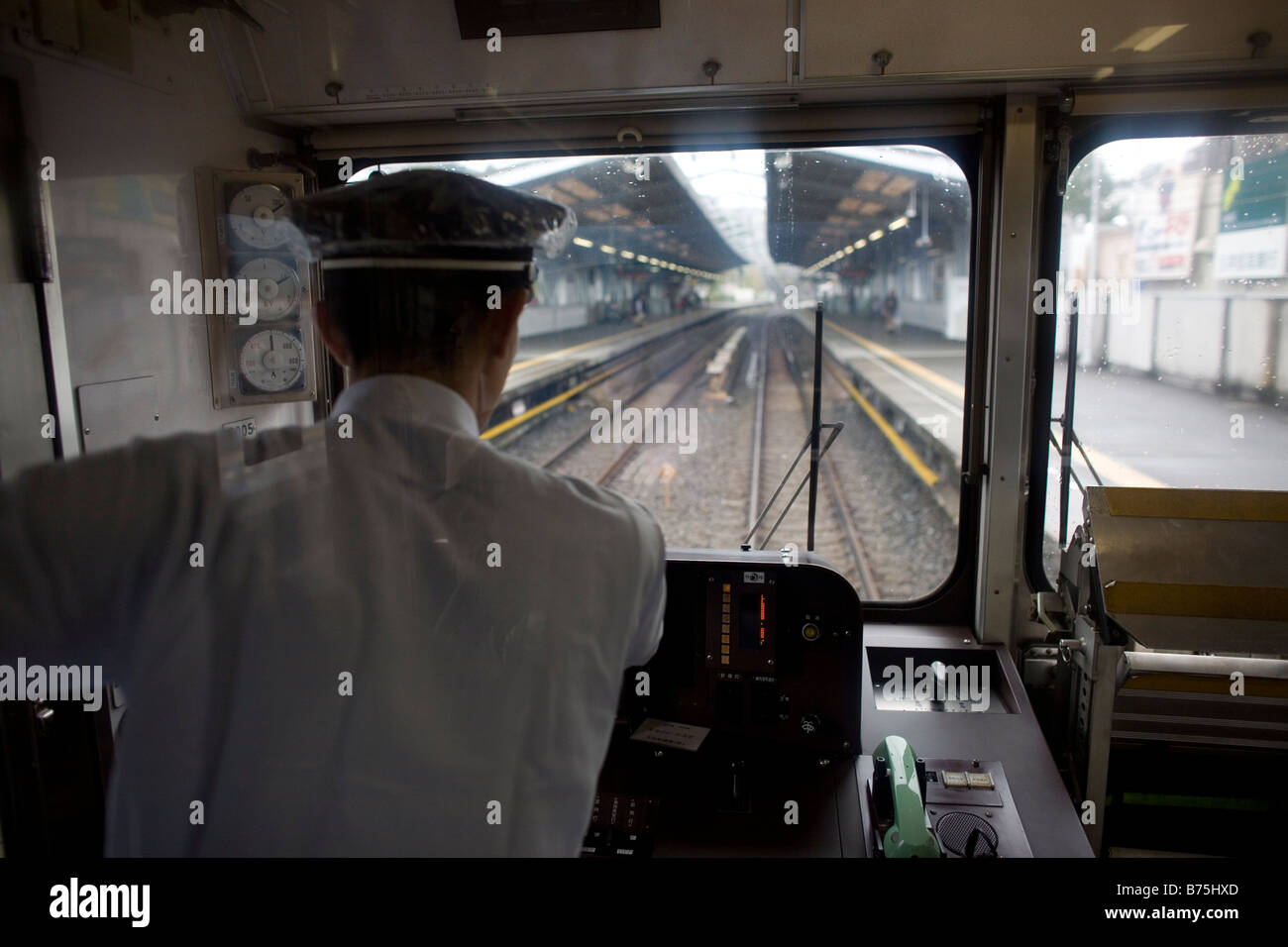Japan subway guard train hi-res stock photography and images - Alamy