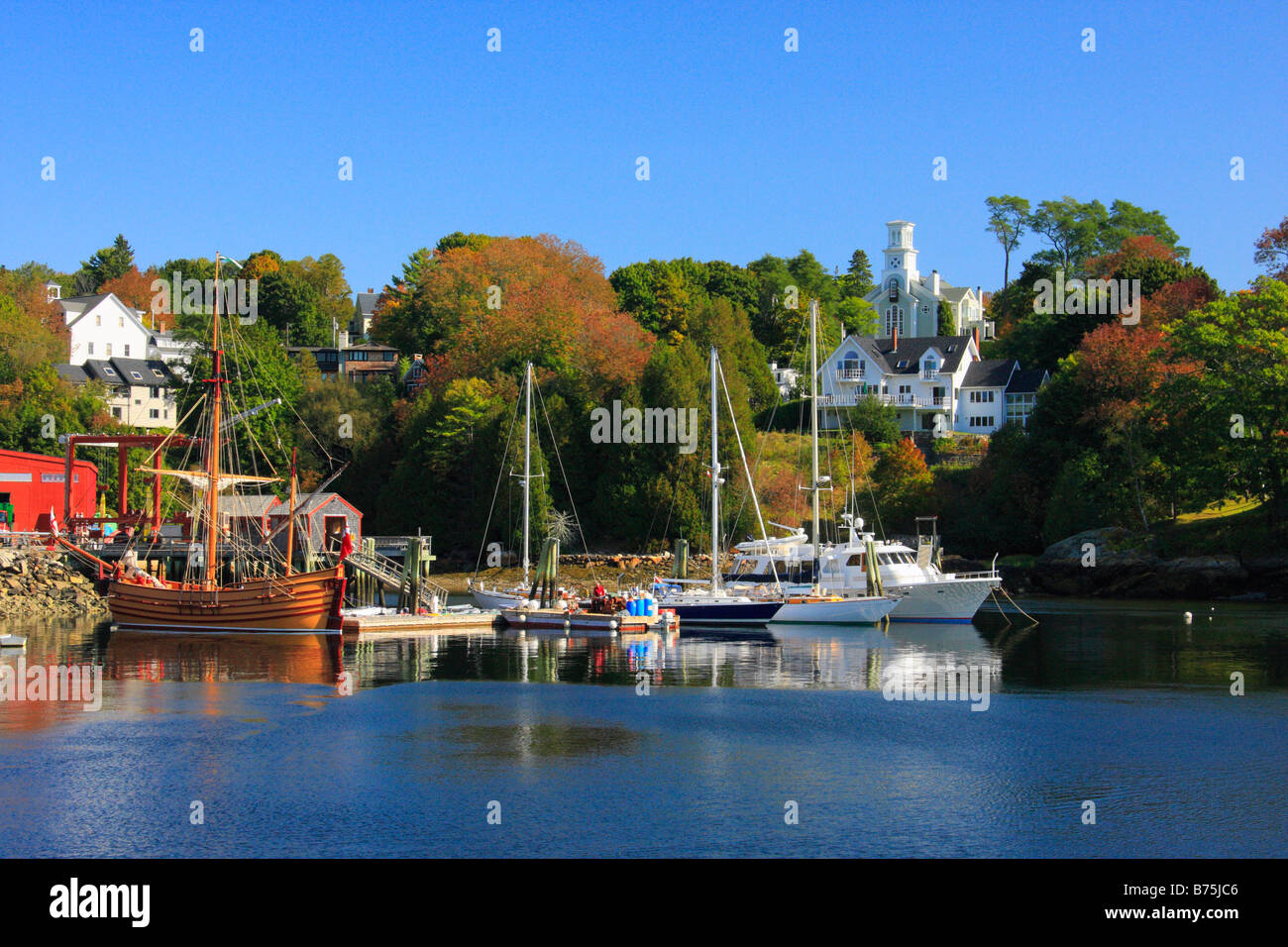 Harbor, Rockport, Maine, USA Stock Photo - Alamy