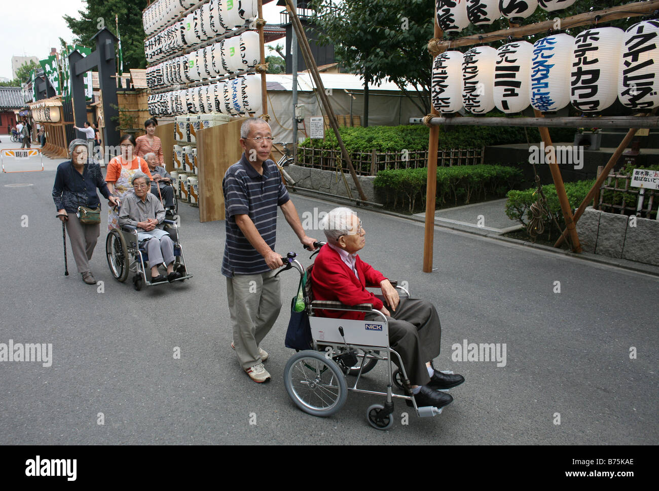 old people in Tokyo In 2050 almost half the Japanese population will be ...