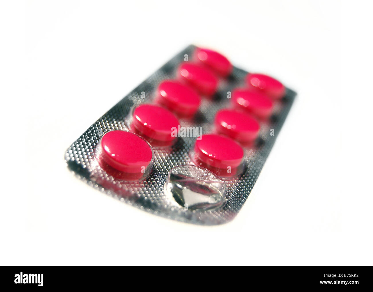 Medical pills in plastic Cut Out Stock Images & Pictures - Alamy
