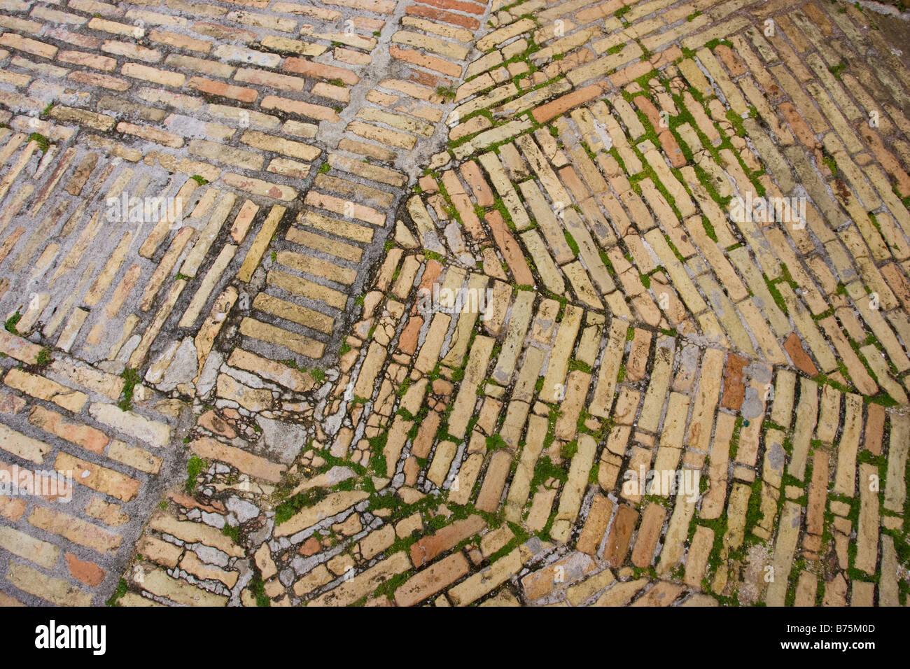 abstract brick street pattern, yellow brick road Stock Photo - Alamy