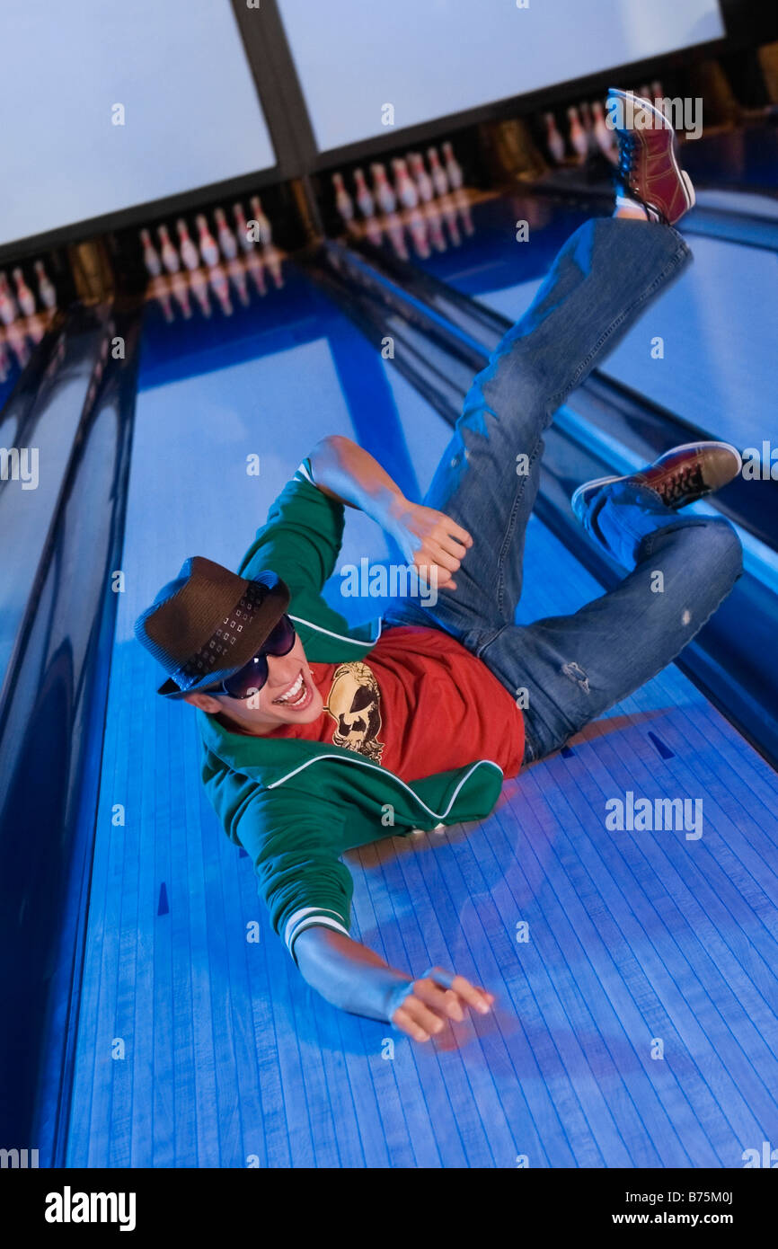 Person sliding on floor hi-res stock photography and images - Alamy