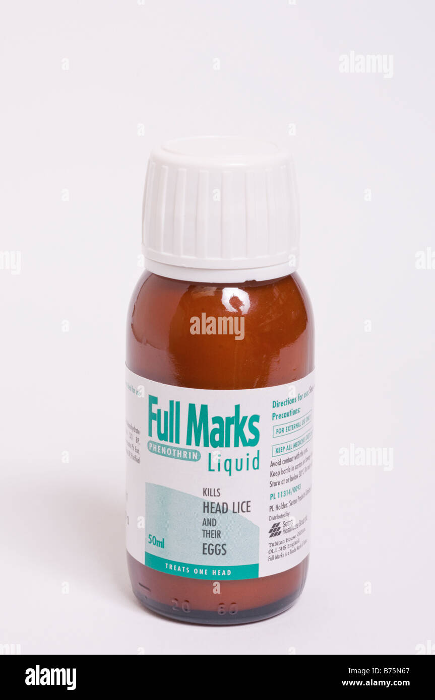 Full Marks phenothrin liquid for the cure of head lice and their eggs ...