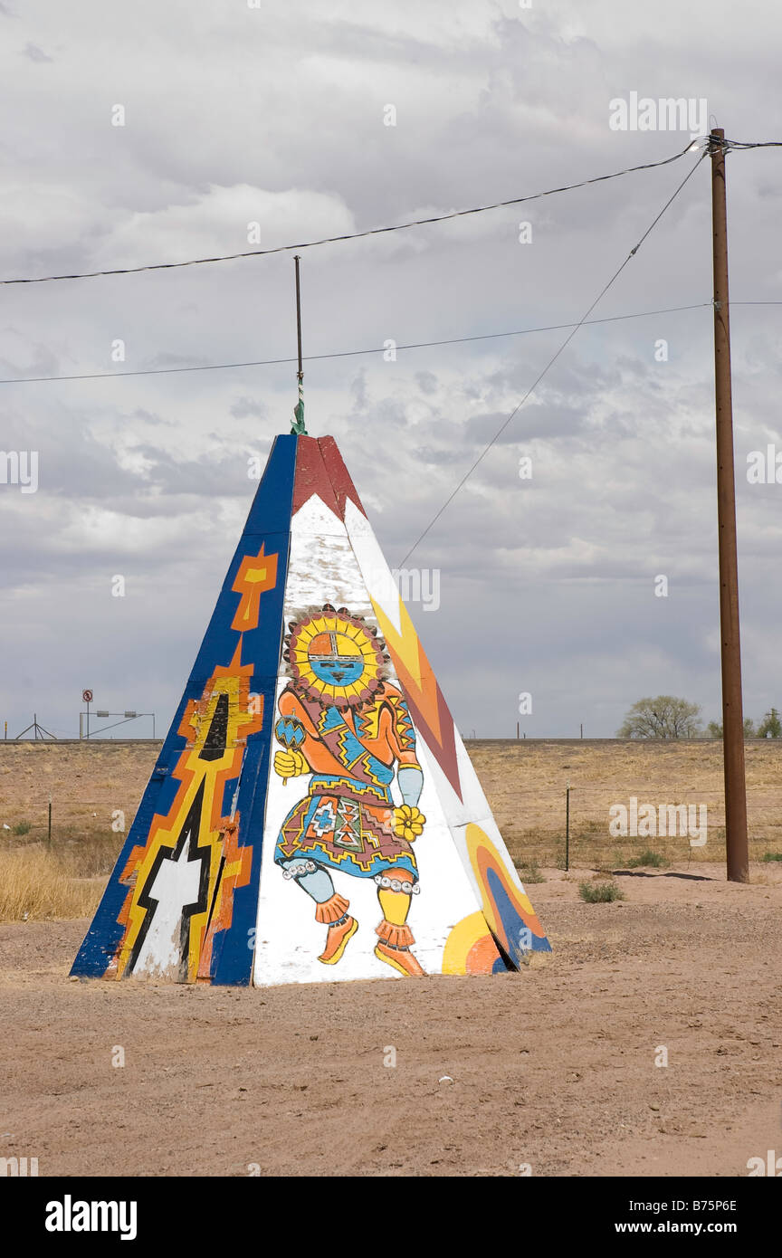 Colored tipi or teepee with designs Stock Photo - Alamy