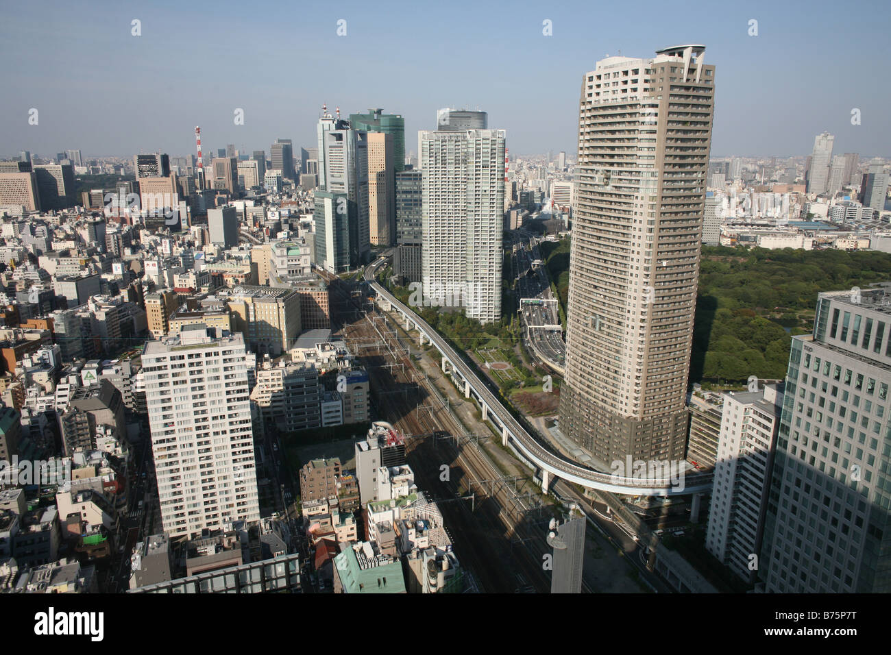 areal view of Tokyo capital of japan Stock Photo - Alamy