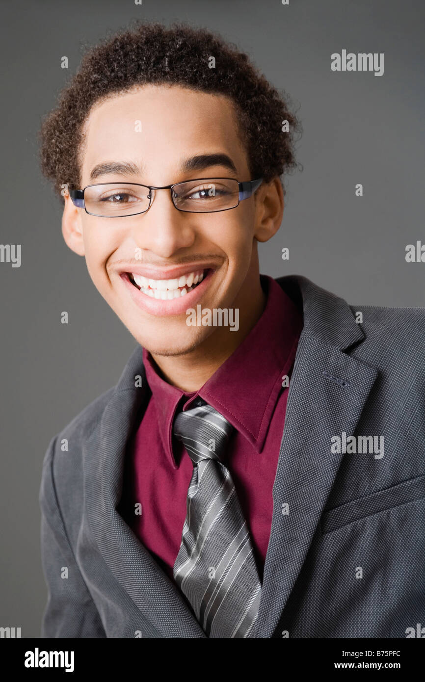 Portrait of a businessman smiling Stock Photo - Alamy