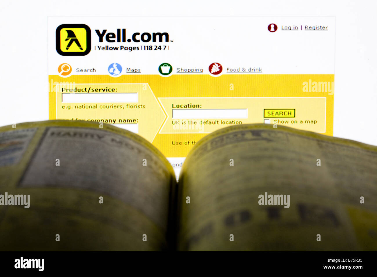 Yellow pages telephone business directory hi-res stock photography and ...