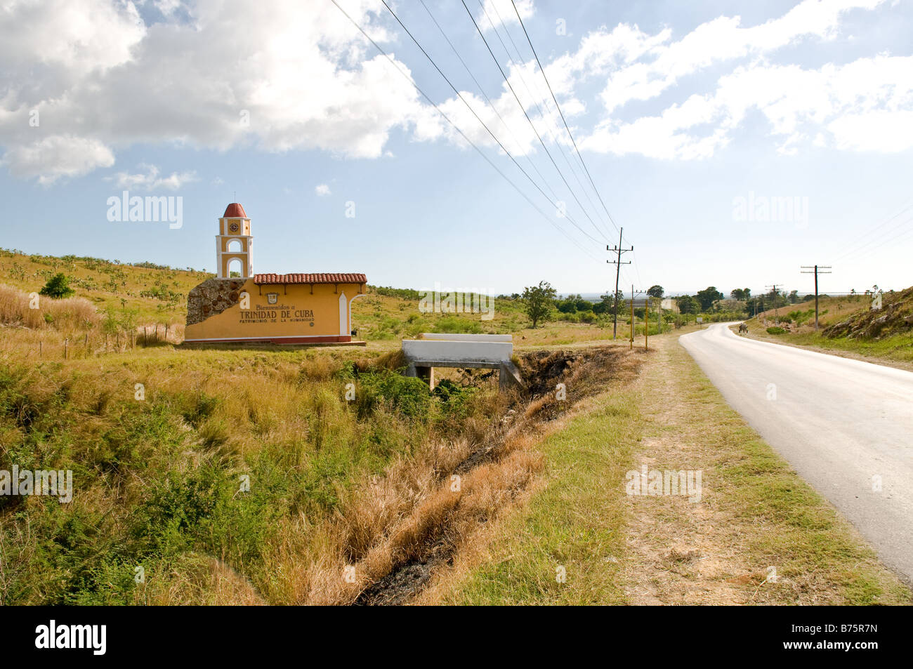 Caribbean road sign hi-res stock photography and images - Alamy
