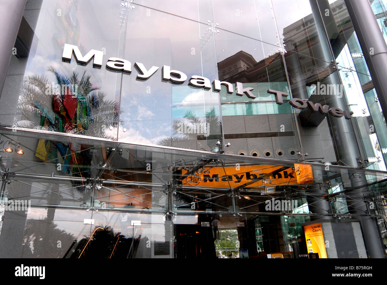 Front of Maybank tower, Singapore Stock Photo - Alamy