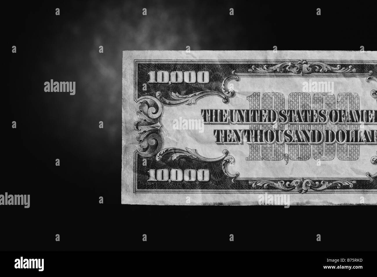 Close-up of a ten thousand dollar bill Stock Photo - Alamy